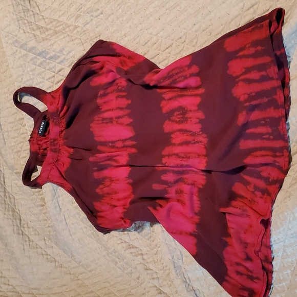 torrid | Tops | Torrid Ringneck Goddess Tank Red Tie Dye | Poshmark